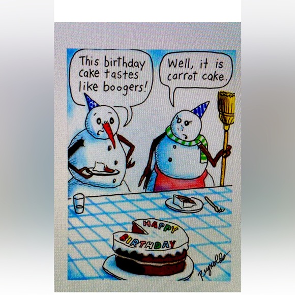 Party Supplies | Snowman Boogers Recycled Paper Greetings Funny ...